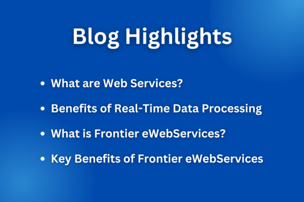 Real-Time Data Processing: Web Services Simplify Ordering